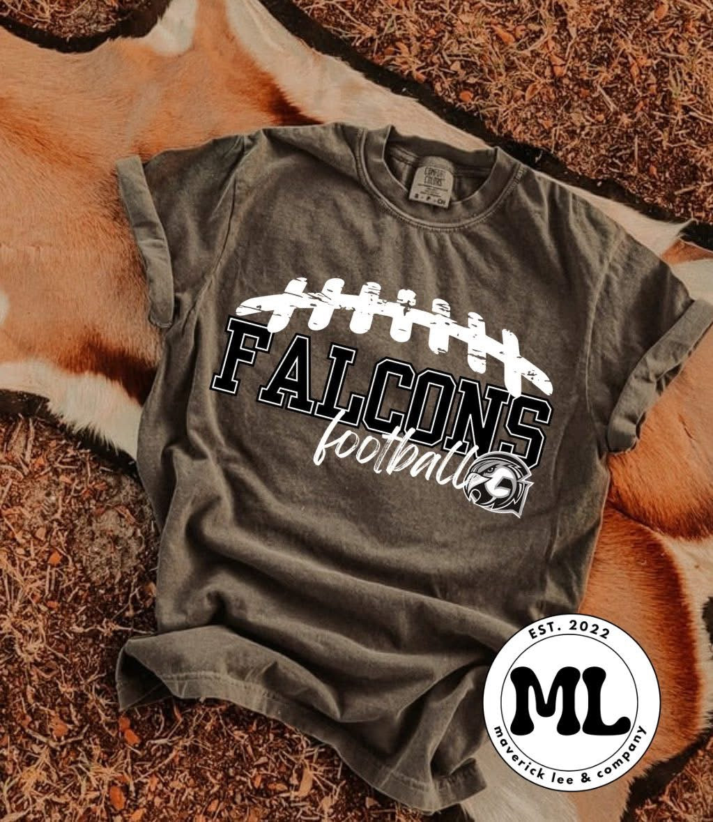 Graham falcons - football white laces – Maverick Lee and Company