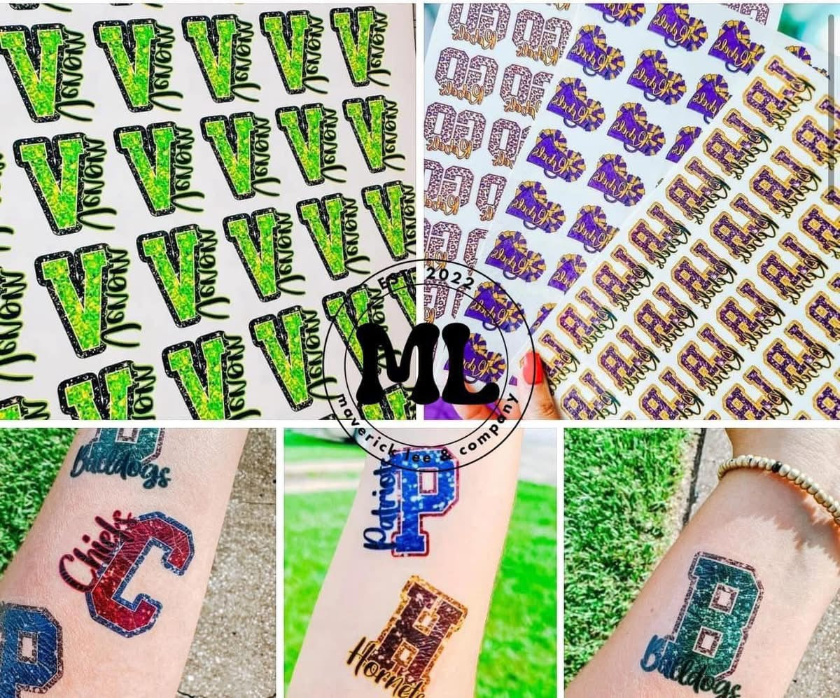 Custom temporary tattoos – Maverick Lee and Company