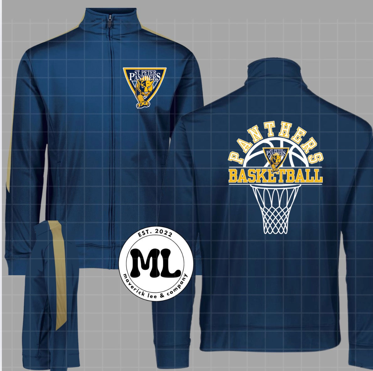 St Peter panther basketball jacket – Maverick Lee and Company