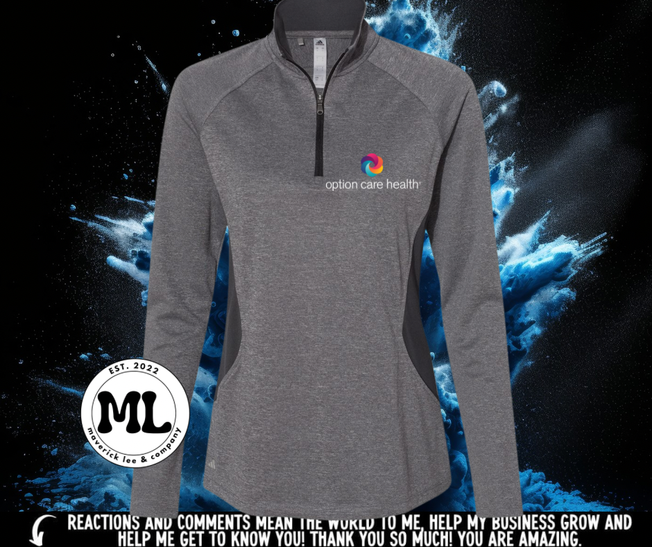 Option care Health Jacket pocket logo- white font – Maverick Lee and ...